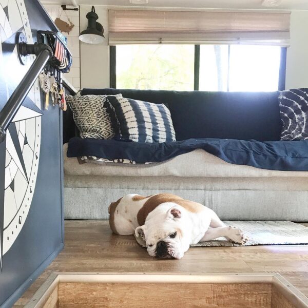 A 90's motorhome get's a nautical-inspired makeover