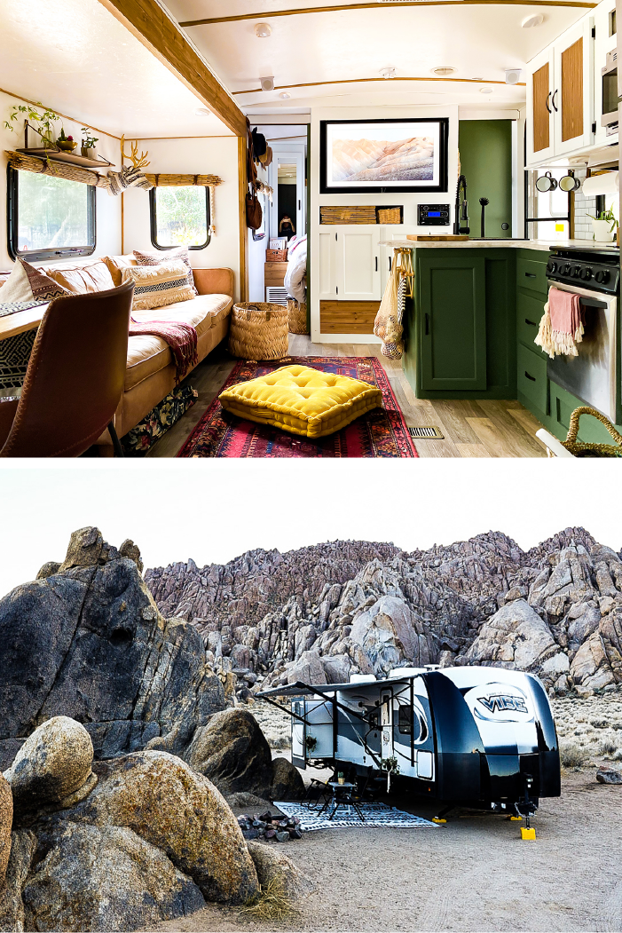 Tour this Family-friendly camper with boho-eclectic vibes