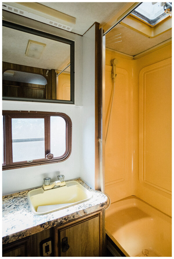 This 80's camper renovation was inspired by the California Coast