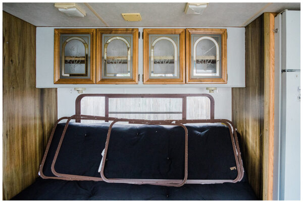 This 80's camper renovation was inspired by the California Coast