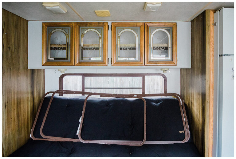 This 80's camper renovation was inspired by the California Coast