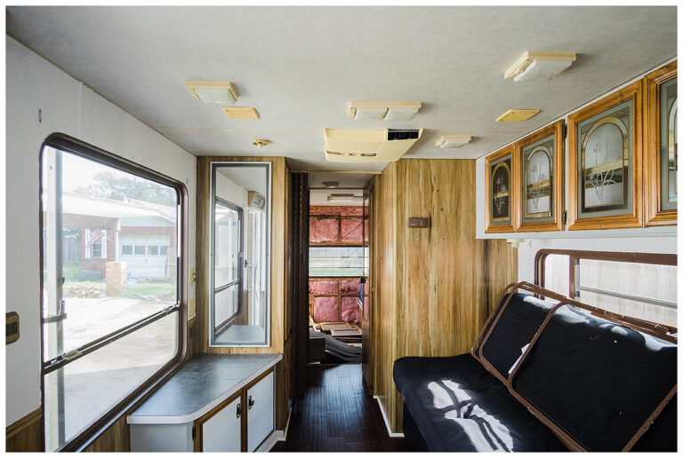 This 80's camper renovation was inspired by the California Coast