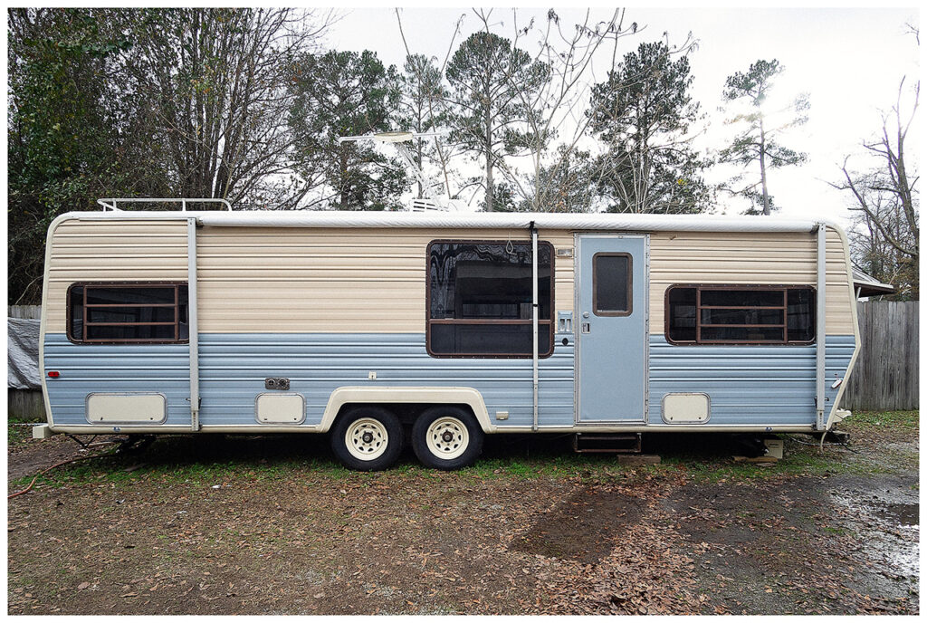 This 80's camper renovation was inspired by the California Coast