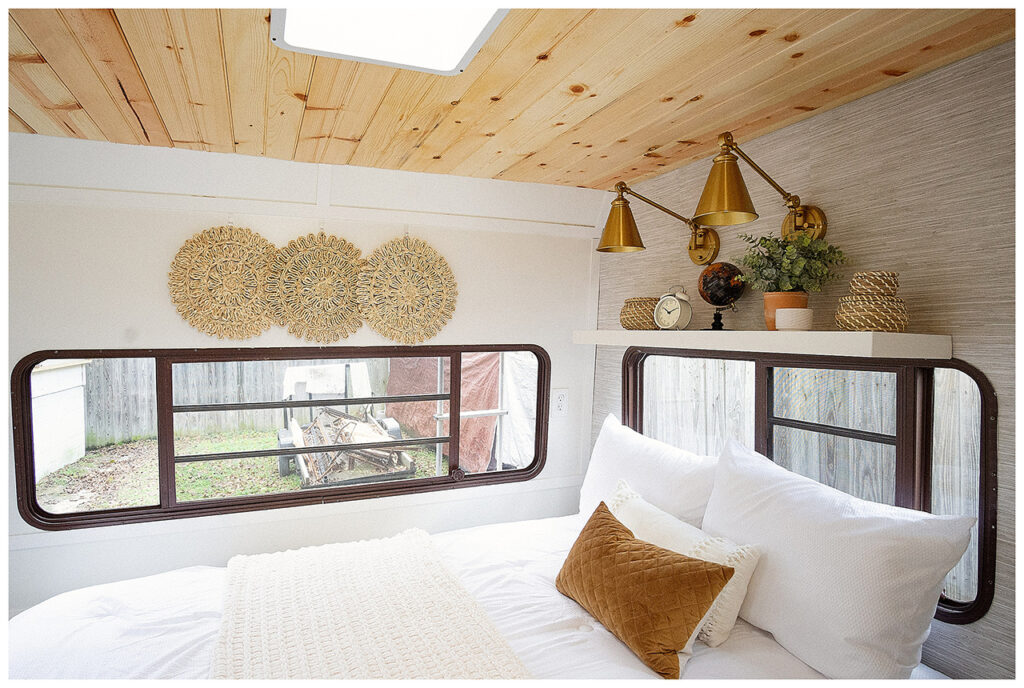 This 80's camper renovation was inspired by the California Coast