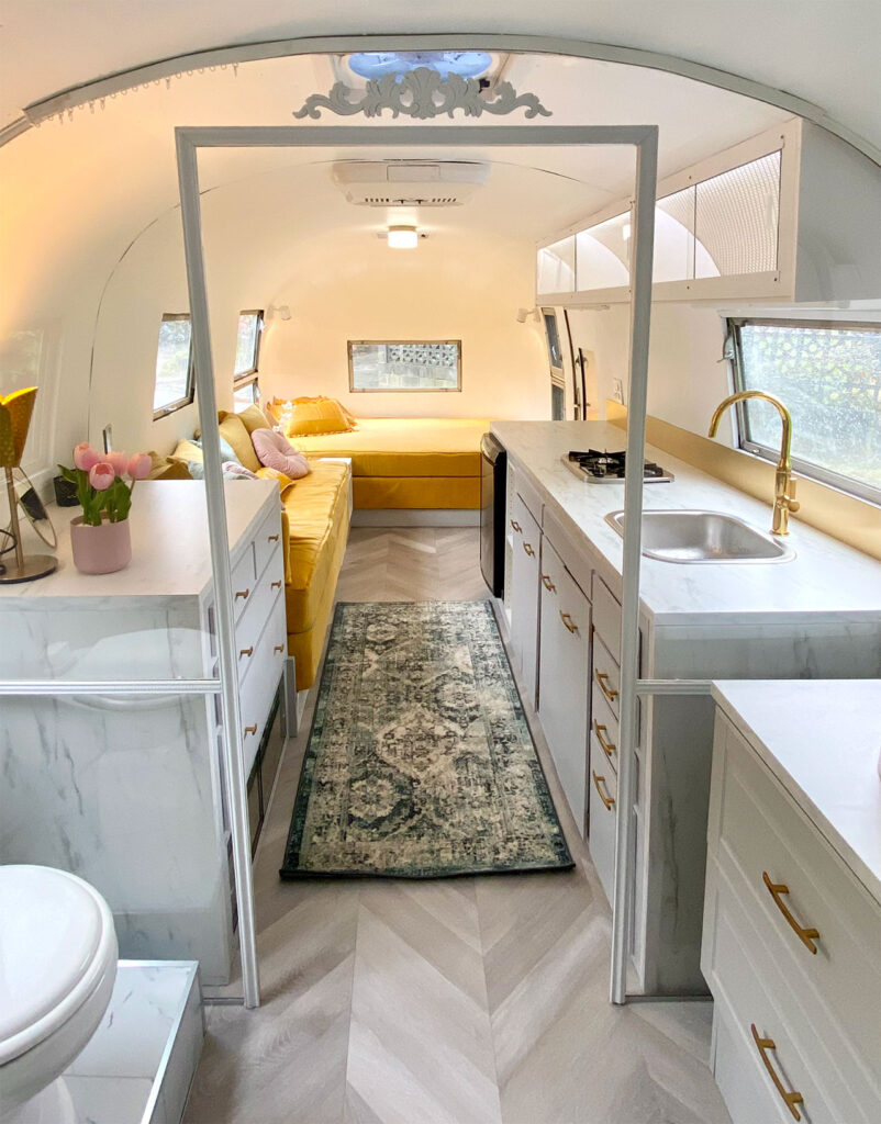 Luxury Airstream remodel by @ar_designairstreams