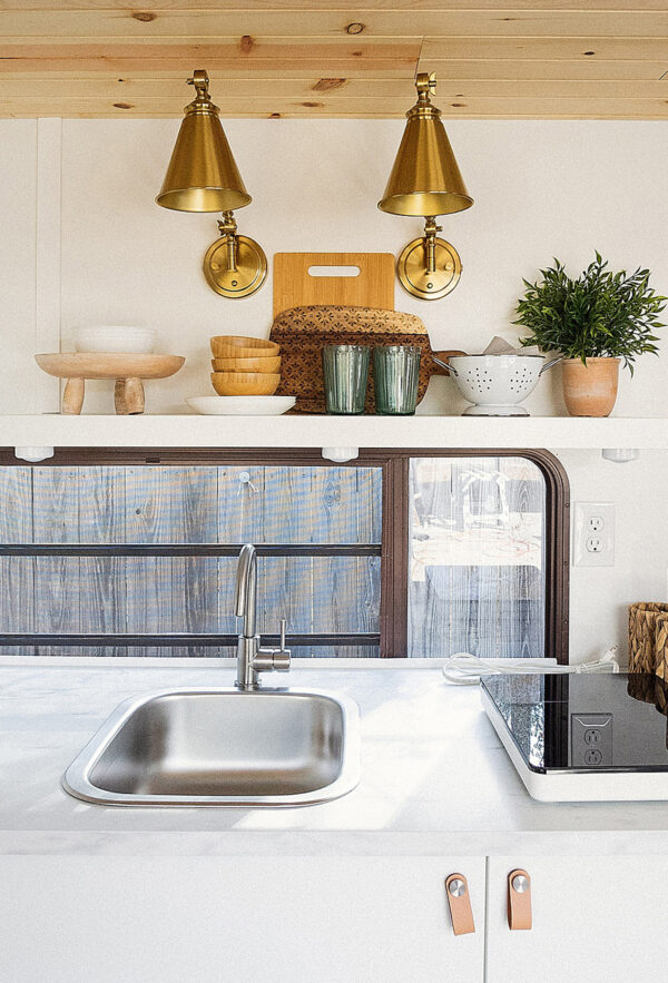 This 80's camper renovation was inspired by the California Coast