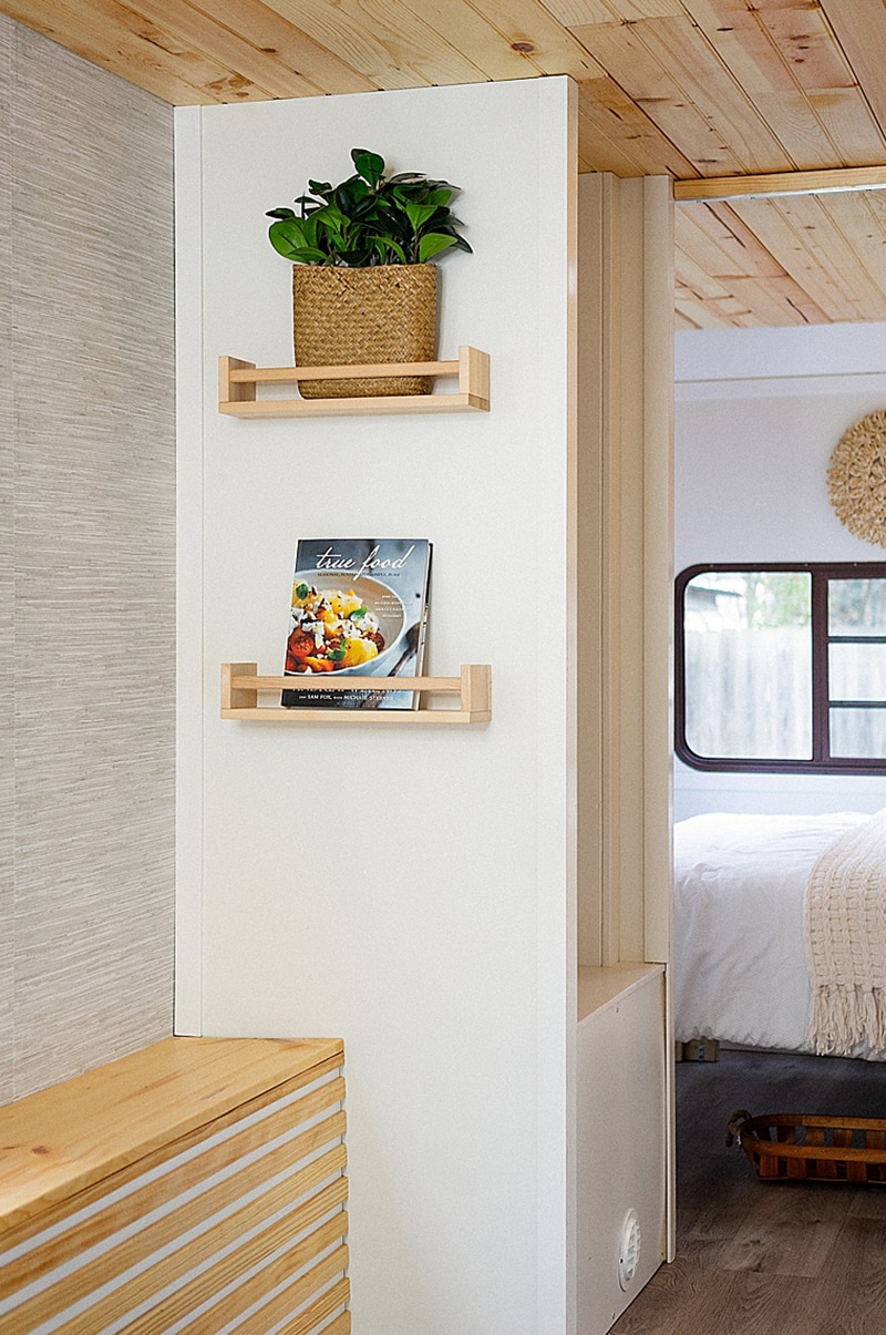 This 80's camper renovation was inspired by the California Coast